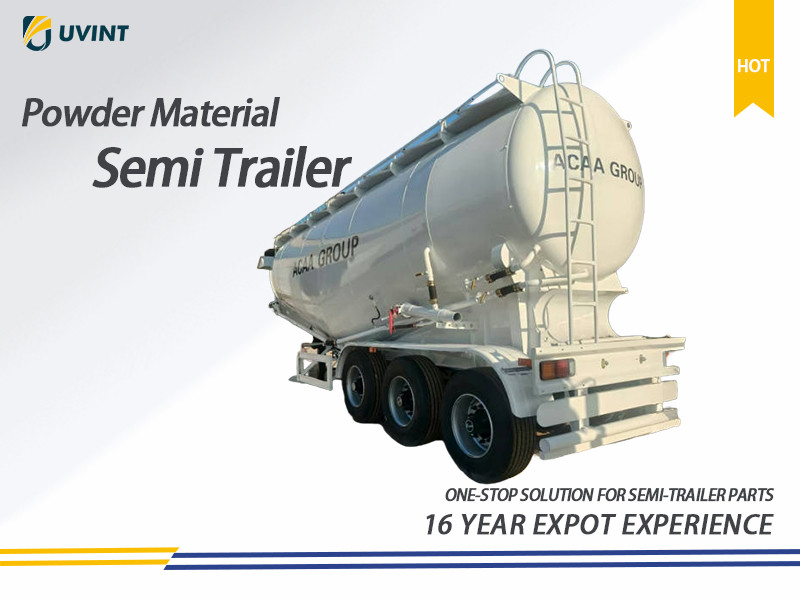 3 Axle Bulk Cement/Powder Material Transport Semi Trailer