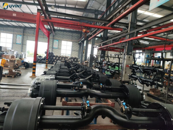 Round Beam Cambered Shaft Drop Center Trailer Axle